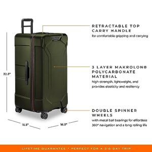 Briggs & Riley Torq Hardside Luggage, Hunter, Checked-X-Large 32-Inch