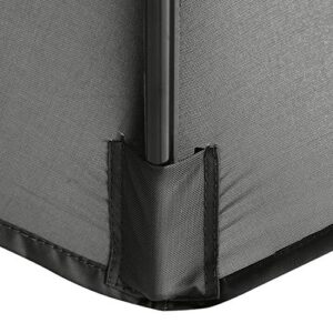 MASTERCANOPY Patio Umbrella 9 ft Replacement Canopy for 8 Ribs-Charcoal Grey