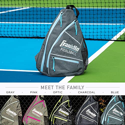 Franklin Sports Pickleball Bags - Pickleball Sling Bag Backpack for Gear + Equipment - Pickleball Bag for Men + Women - Holds Paddles, Pickleballs + Accessories - Official US Open Pickleball Bag