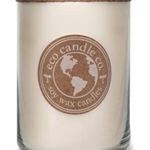 Eco Candle Co. Recycled Candle, Naked, 26 oz. - Unscented - 100% Soy Wax, No Lead, Kraft Paper Label & Lid, Hand Poured, Phthalate Free, Made from Midwest Grown Soybeans, All Natural Wicks