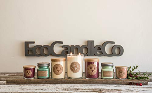 Eco Candle Co. Recycled Candle, Naked, 26 oz. - Unscented - 100% Soy Wax, No Lead, Kraft Paper Label & Lid, Hand Poured, Phthalate Free, Made from Midwest Grown Soybeans, All Natural Wicks