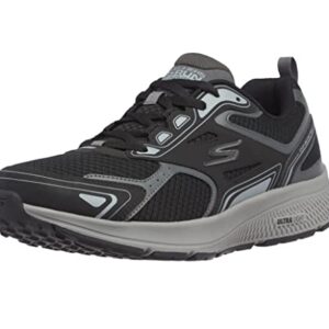 Skechers mens Go Run Consistent - Performance Running & Walking Shoe Sneaker, Black/Grey, 10 US