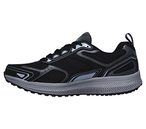 Skechers mens Go Run Consistent - Performance Running & Walking Shoe Sneaker, Black/Grey, 10 US