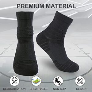 Disile Elite Basketball Socks, Cushioned Athletic Sports Crew Socks for Men & Women…