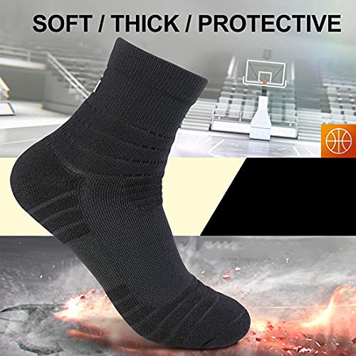 Disile Elite Basketball Socks, Cushioned Athletic Sports Crew Socks for Men & Women…