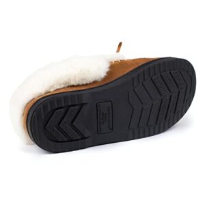 RockDove Women's Trapper Moc Memory Foam Slipper, Size 8-9 US Women, Chestnut