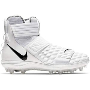 nike men's force savage elite 2 football cleats, white | black, 9.5