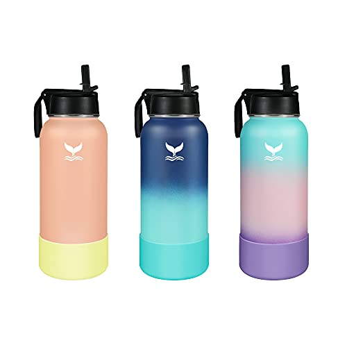 Vmini Protective Silicone Boot, Compatible with Hydro Flask and More Water Bottles, Anti-Slip Bottom Sleeve Cover (32-40 oz, Purple)