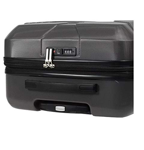 Samsonite Frontier Spinner Unisex Small Black Polycarbonate Luggage Bag TSA Approved Q12009001