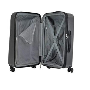 Samsonite Frontier Spinner Unisex Small Black Polycarbonate Luggage Bag TSA Approved Q12009001