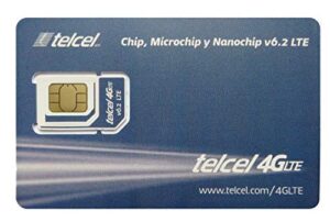 telcel mexico prepaid sim card with 3gb data and unlimited calls and sms