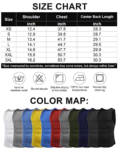 COOFANDY Men's 3 Pack Workout Tank Tops Sleeveless Gym Shirts Bodybuilding Fitness Muscle Tee Shirts