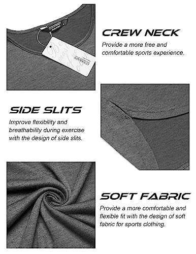 COOFANDY Men's 3 Pack Workout Tank Tops Sleeveless Gym Shirts Bodybuilding Fitness Muscle Tee Shirts