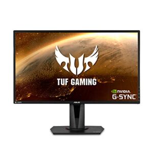 asus tuf gaming 27" 2k hdr gaming monitor (vg27aq) - qhd (2560 x 1440), 165hz (supports 144hz), 1ms, extreme low motion blur, speaker, g-sync compatible, vesa mountable, displayport, hdmi ,black