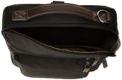 Fossil Men's Buckner Fabric Small Convertible Travel Backpack and Briefcase Messenger Bag, Black , (Model: MBG9475001)