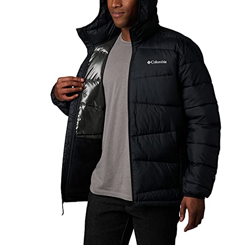 Columbia Men's Fivemile Butte Hooded Jacket, Black, Medium