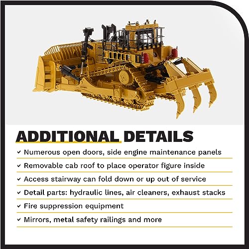 Diecast Masters 1:50 Caterpillar D11 Track-Type Tractor - TKN Design | High Line Series Cat Trucks & Construction Equipment | 1:50 Scale Model Diecast Collectible | Diecast Masters Model 85604