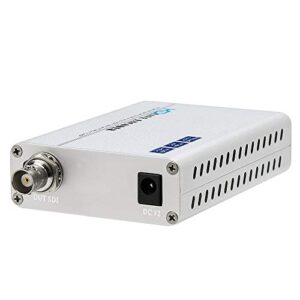 HaiweiTech HES-101 HEVC Encoder H.265 H.264 1080P@30 fps SD/HD/ 3G-SDI to IP Encoder IPTV HD Video Audio Live Streaming Encoder HD-SDI Transmitter with HTTP, RTSP, UDP, SRT, HLS, RTMP, Multicast