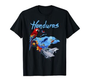 honduras map t-shirt