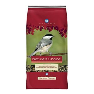 blue seal nature's choice wild bird seed | high energy blend, sunflower and white safflower seeds, no filler | 8 pound bag