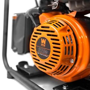 WEN GN400i RV-Ready 4000-Watt Open Frame Inverter Generator, CARB Compliant, Black/orange