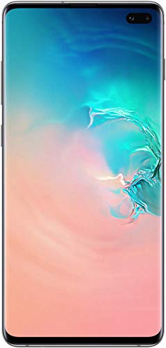 SAMSUNG Galaxy S10+ Plus 128GB+8GB RAM SM-G975U Dual Sim 6.4" LTE T-Mobile Locked Smartphone (Prism White)