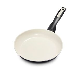 greenpan rio healthy ceramic nonstick 7" frying pan skillet, pfas-free, dishwasher safe, black