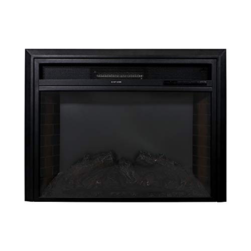 28 Inch Electric Fireplace Inserts Heat Adjustable in-Wall Recessed Fireplace Heater with Realistic Flame, Remote Control