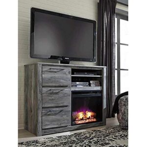 Signature Design by Ashley 24" Electric Infrared Fireplace Insert with Remote Control, Black