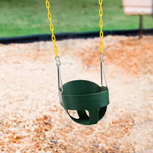 RedSwing High Back Toddler Bucket Swing Seat with Coated Chains, Heavy Duty Kids Swing Seat for Outside, Playground, Backyard, Swing Set Accessories