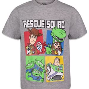 Disney Pixar Toy Story Woody Buzz Lightyear Forky Alien Rex Slinky Dog Toddler Boys 4 Pack T-Shirts Big Kid 3T