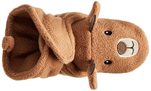 Hudson Baby Unisex Cozy Fleece Booties, Reindeer, 12-18 Months