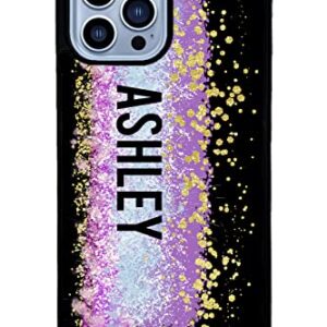 Unicorn Splash Personalized Apple iPhone Black Rubber Phone Case Compatible with iPhone 14 Pro Max, Pro, Max, iPhone 13 Pro Max Mini, 12 Pro Max Mini, 11 Pro Max X XS Max XR 8 7 Plus