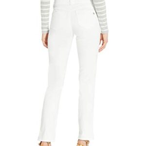 Democracy Women's Ab Solution Straight Leg Jean, Optic White, 8