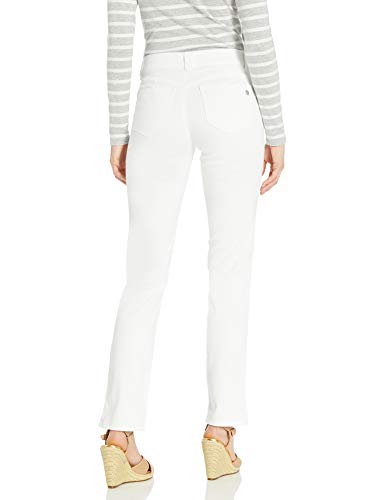 Democracy Women's Ab Solution Straight Leg Jean, Optic White, 8