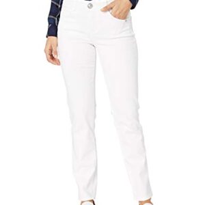 Democracy Women's Ab Solution Straight Leg Jean, Optic White, 8