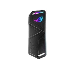 asus rog strix arion aluminum alloy m.2 nvme ssd external portable enclosure case adapter, usb 3.2 gen 2 type-c (10 gbps), usb-c to c and usb-c to a cables, fits pcie 2280/2260/2242/2230 m key/b+m key