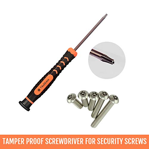 Screwdriver for Playstation 4 & 5, TECKMAN T9 Torx Security Screwdriver for PS3 PS4 PS5 Tear Down, Cleaning and Repair