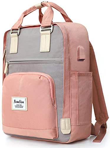 YAMTION Backpack Women 15.6 inch School Backpack for Teen Girls Schoolbag Student,Computer Backpack for College High School,Bookbag for University for Teacher,Nurse