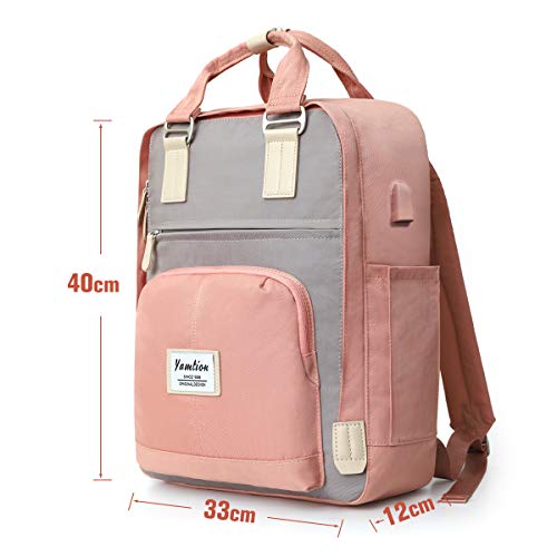 YAMTION Backpack Women 15.6 inch School Backpack for Teen Girls Schoolbag Student,Computer Backpack for College High School,Bookbag for University for Teacher,Nurse