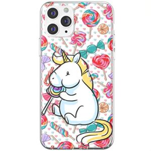 toik slim tpu case for apple iphone 11 pro xs max xr 10 x 8 plus 7 6s 5s se cover unicorn protective cute print women girls funny lightweight clear sweets flexible silicone gift design chubby