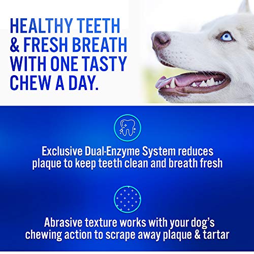 Virbac CET Enzymatic Oral Hygiene Chews for Dogs, Beef, 8.5 ounces