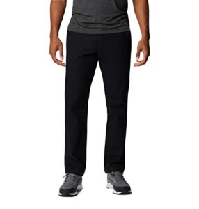 columbia flex roc pant mens, abyss, 42w x 32l big tall black