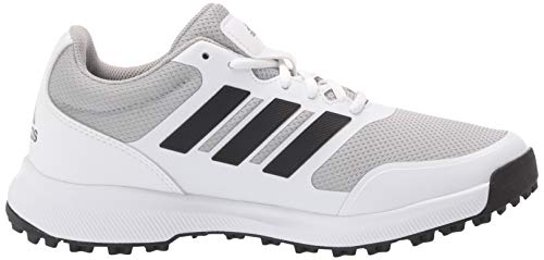 adidas Men's Tech Response Spikeless Golf Shoe, Ftwr White/Core Black/Grey Two, 9