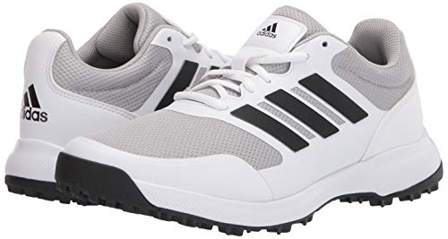 adidas Men's Tech Response Spikeless Golf Shoe, Ftwr White/Core Black/Grey Two, 9