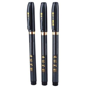 maxmartt ink pen 3pcs artist calligraphy pen chinese japanese calligraphy shodo brush ink pen writing drawing craft