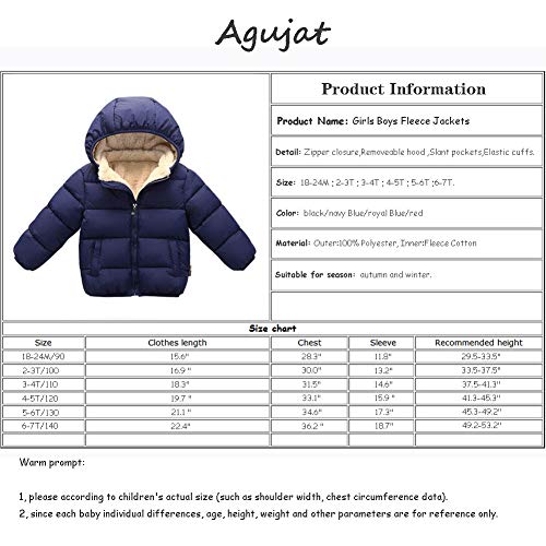 LAVIQK 1-7 Years Winter Coats for Toddlers Baby Boys Girls with Removable Fur Hooded Down Jacket Warm Fleece Coat Outerwear