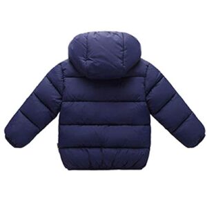 LAVIQK 1-7 Years Winter Coats for Toddlers Baby Boys Girls with Removable Fur Hooded Down Jacket Warm Fleece Coat Outerwear