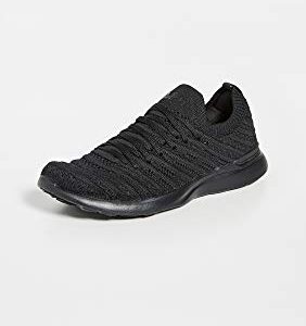 APL: Athletic Propulsion Labs Women's Techloom Wave Sneakers, Black/Black, 8 Medium US