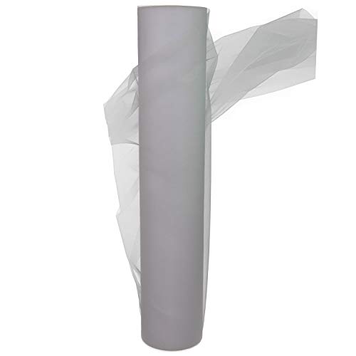 White Tulle Roll Spool 24 Inch x 100 Yards for Tulle Decoration